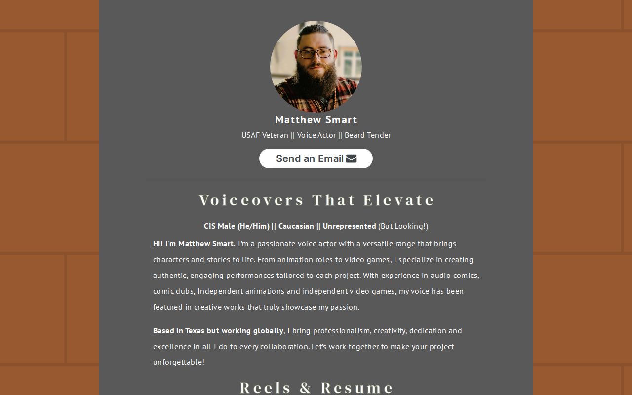 Matthew Smart || Voice Actor